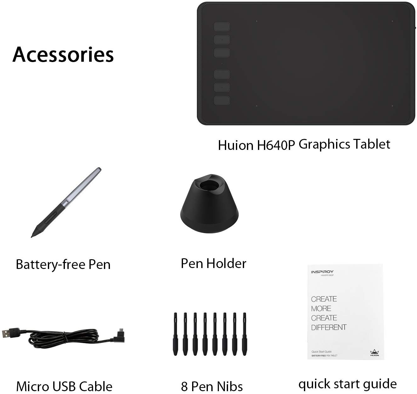 Inspiroy H640P Huion Wireless Graphics Tablet