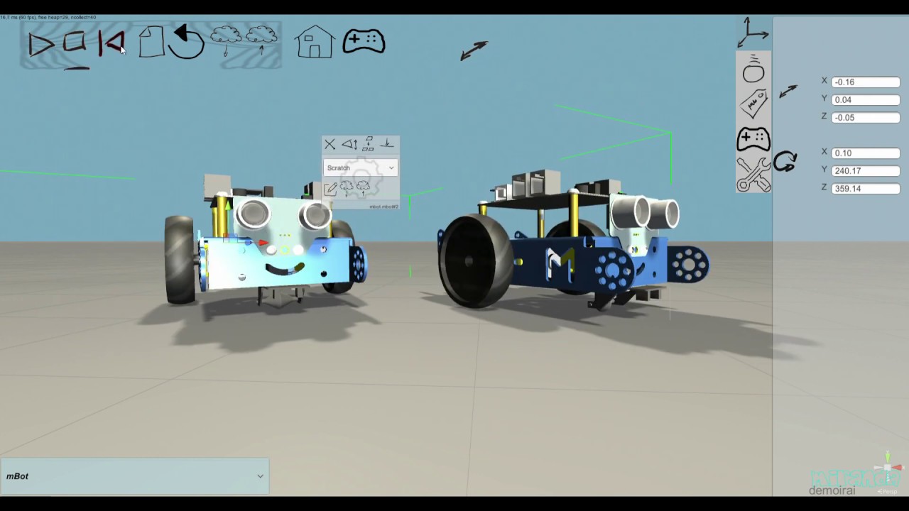 Miranda: simulation software for educational robots