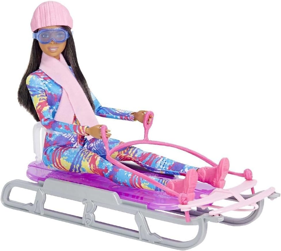 Winter sports Barbie - Barbie and her sledge