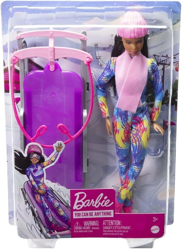 Winter sports Barbie - Barbie and her sledge