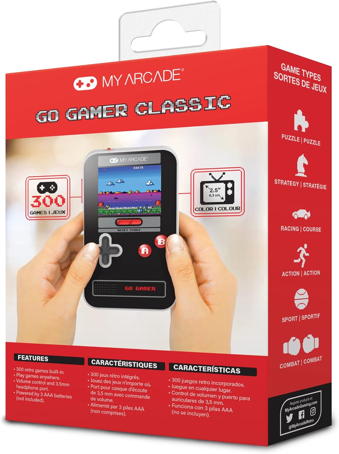 My Arcade Go Gamer 300 Games Handheld Console