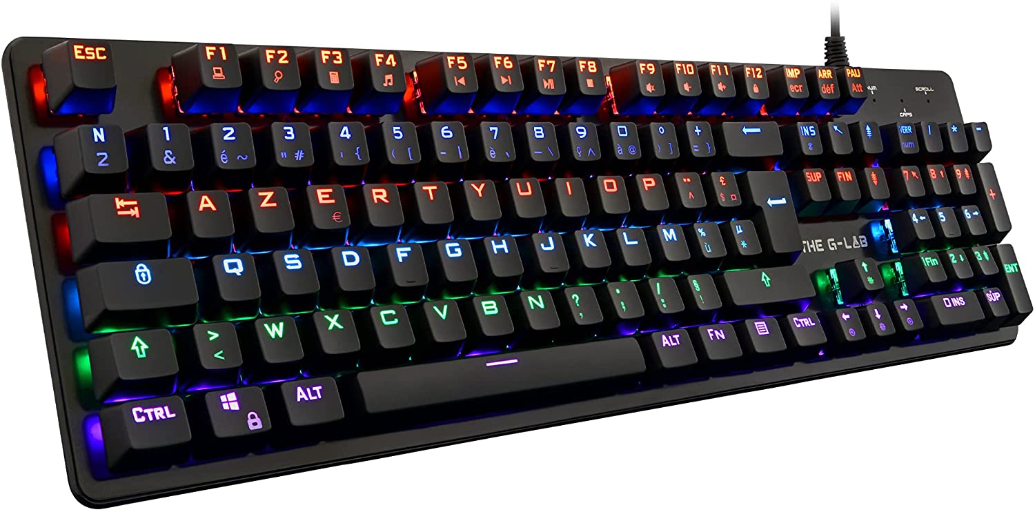 The G-Lab Keyz Carbon V3: clavier gaming RGB The G-Lab Keyz Carbon V3: clavier gaming RGB