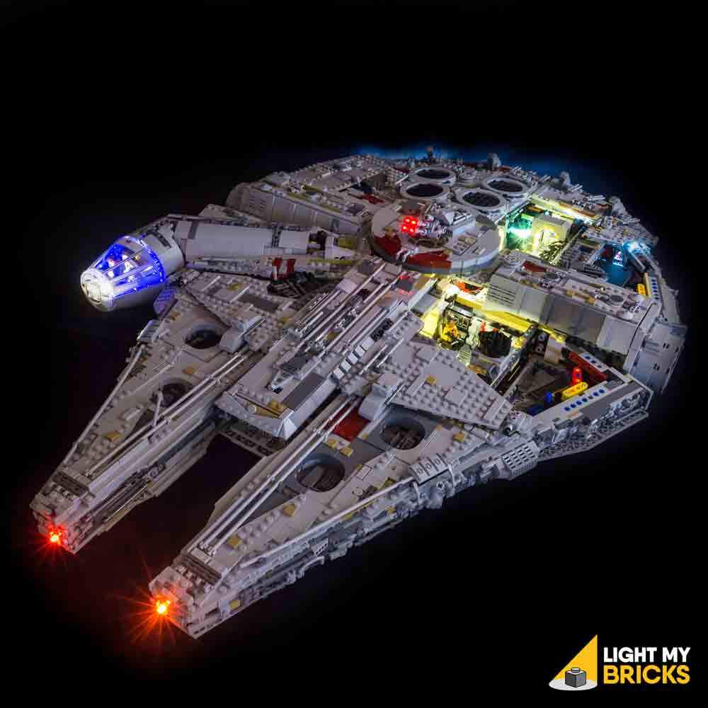LEGO UCS Millennium Falcon 75192 kit lumière - Light My Bricks