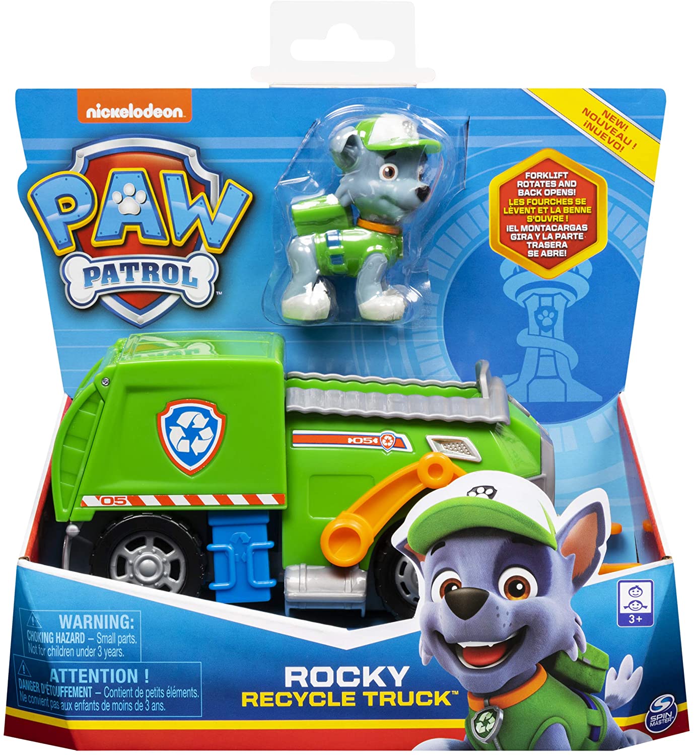Rocky Pat Patrouille: figurine et véhicule Rocky Pat Patrouille: figurine et véhicule