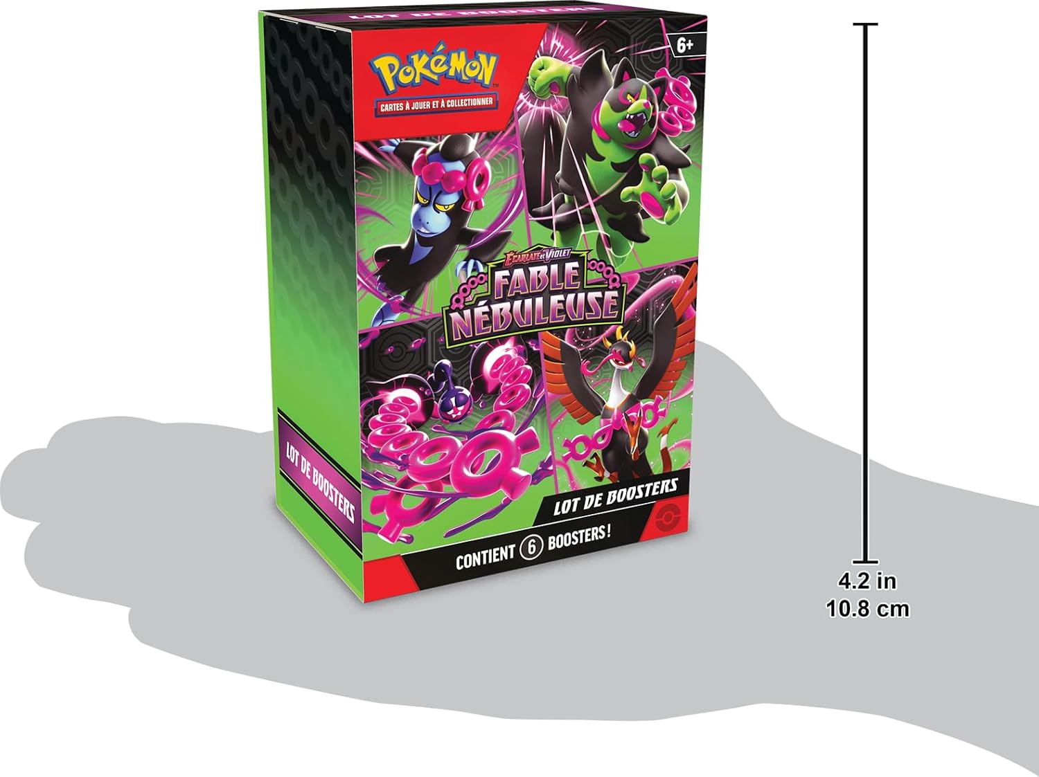 Pokemon lot de 6 boosters multicolore Fable Nébuleuse