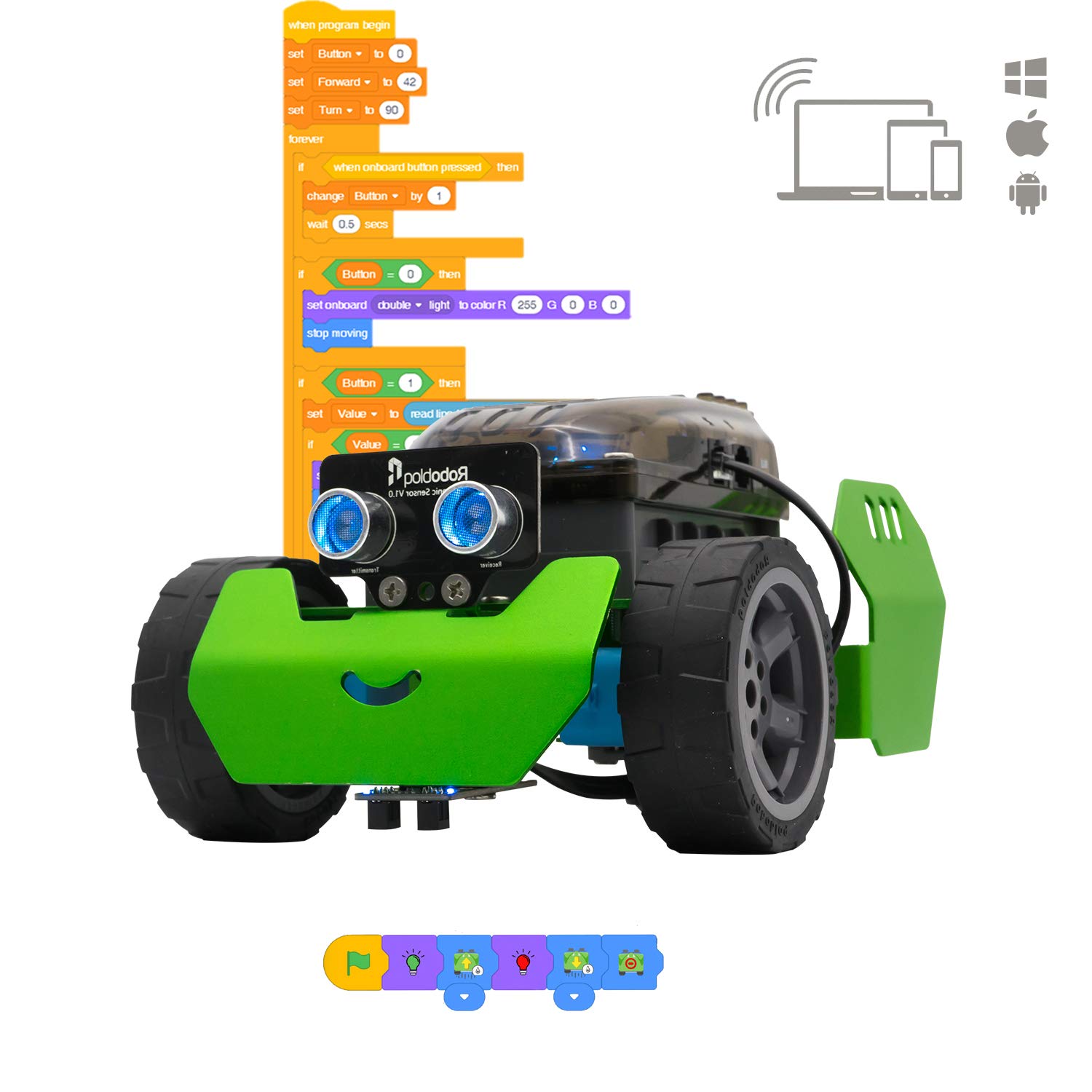 Q-Scout Robobloq: Robot éducatif programmable à construire