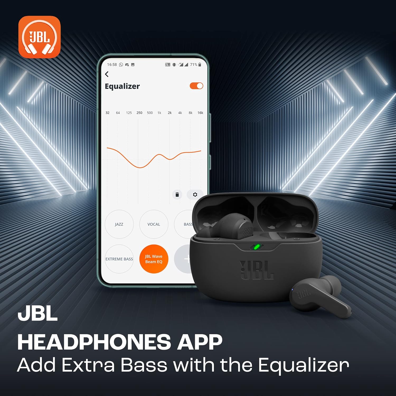 JBL Wave Beam écouteurs sans fil